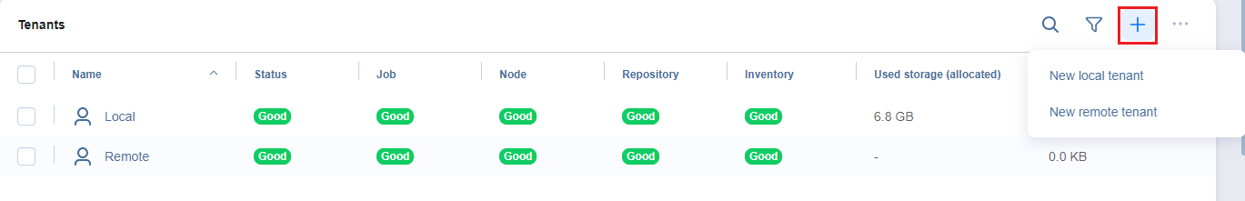 Creating New Tenants